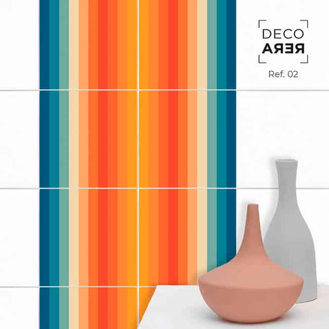 Pop Stripes Vinyl Tiles - Decorera Home
