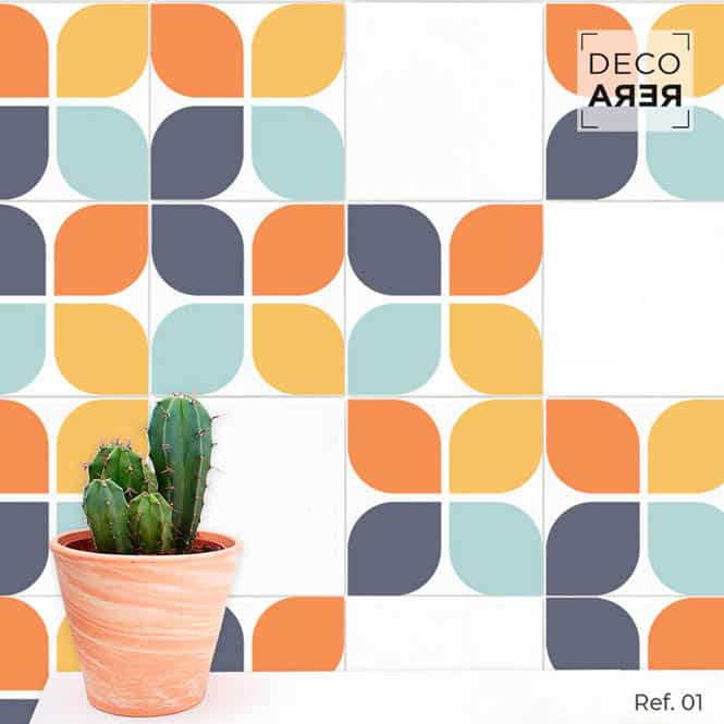 Pop Petals Vinyl Tiles - Decorera Home