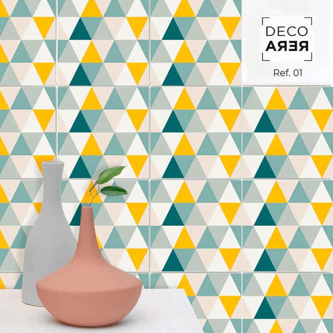 Pop Triangles Tiles - Decorera Home