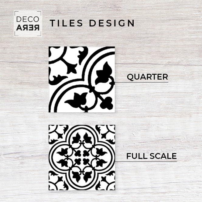 Modernist Flowers Tiles - Decorera Home