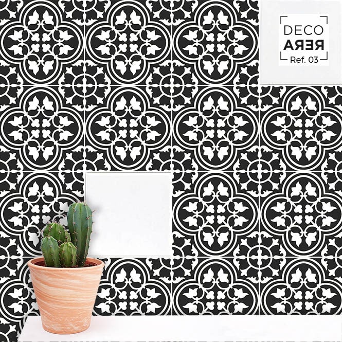 Modernist Flowers Tiles - Decorera Home