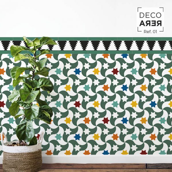 Alhambra Wheel Wallpaper | Decorera Home - Cool Decorative Vinyls