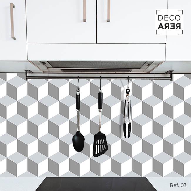 Modernist Cubes Backsplash - Decorera Home