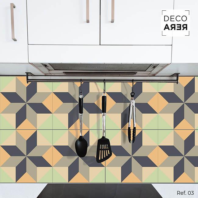 Modernist Compass Backsplash - Decorera Home