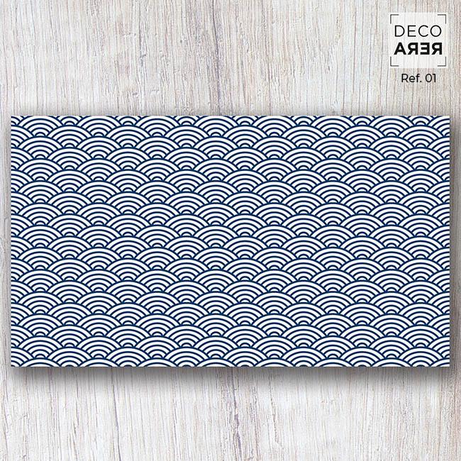 Modernist Sea Vinyl Mat - Decorera Home
